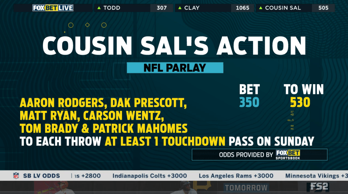 Cousin Sal NFL 2020 Week 2 Picks On FS1 Fox Bet Live