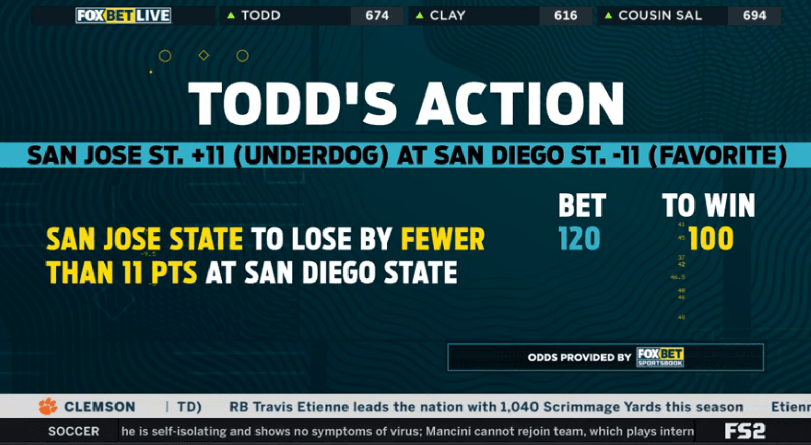 Todd Fuhrman NFL 2020 Week 9 Picks On FS1 Fox Bet Live